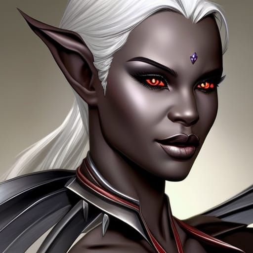 Drow Woman - AI Generated Artwork - NightCafe Creator
