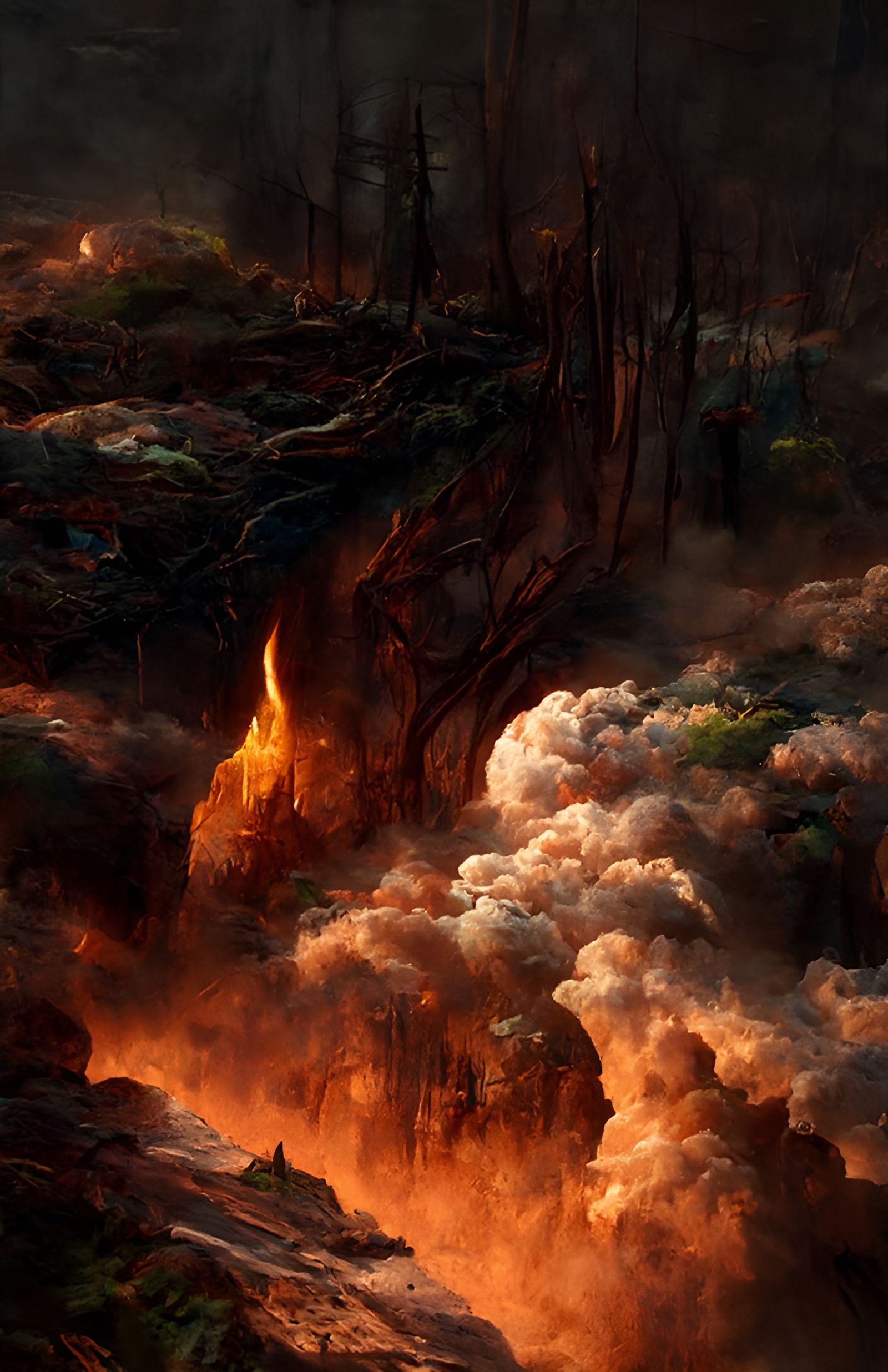 Colossal Cavernous Conflagration - AI Generated Artwork - NightCafe Creator