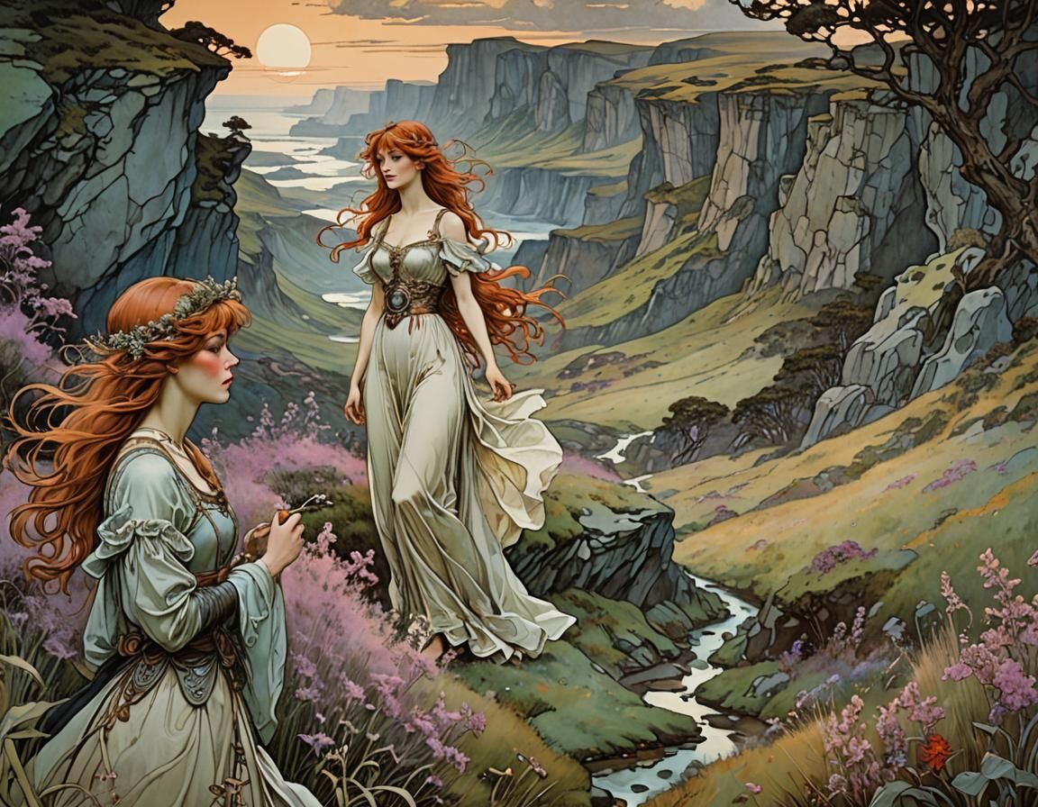 Sacred Valley of the Sidhe - AI Generated Artwork - NightCafe Creator