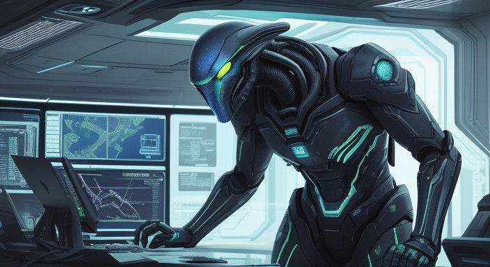 Alien Biome Types Chart Unveiled in Futuristic Lab... - AI Art