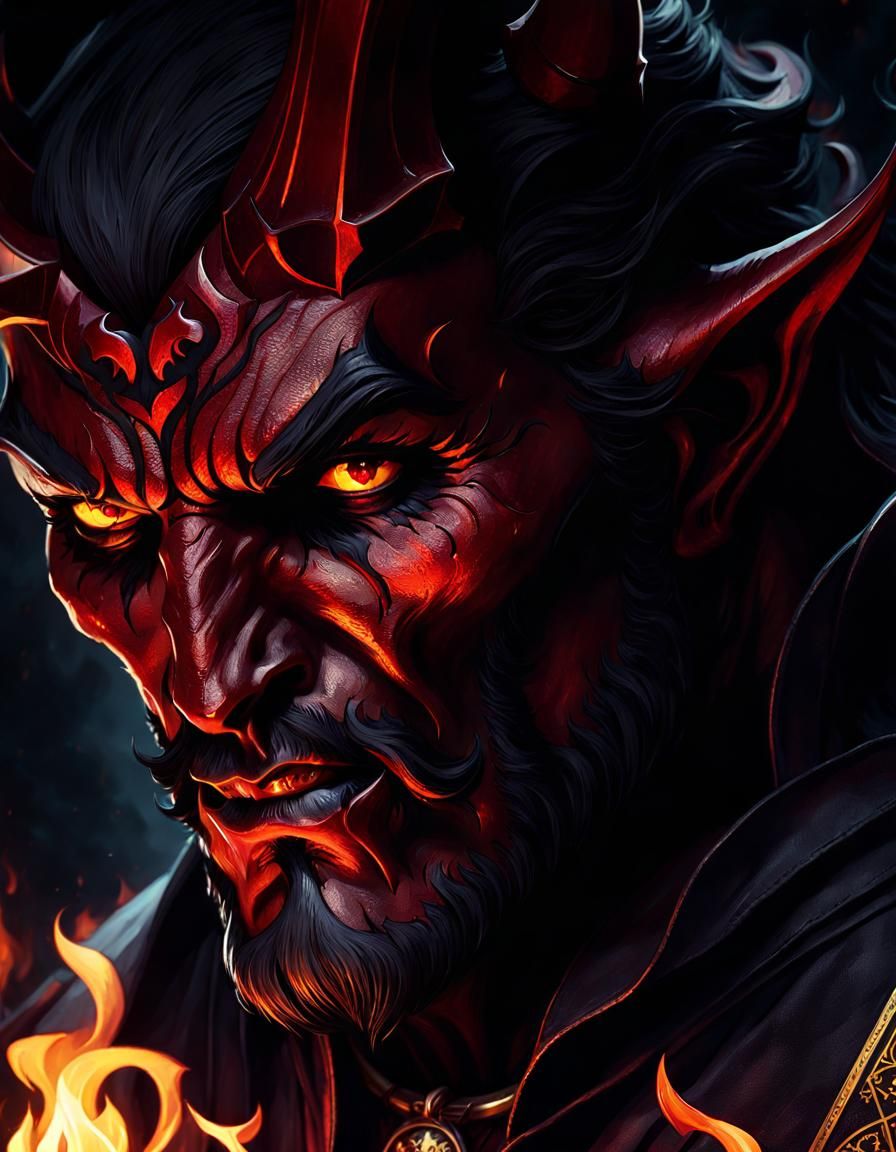 Portrait of the Devil - AI Generated Artwork - NightCafe Creator