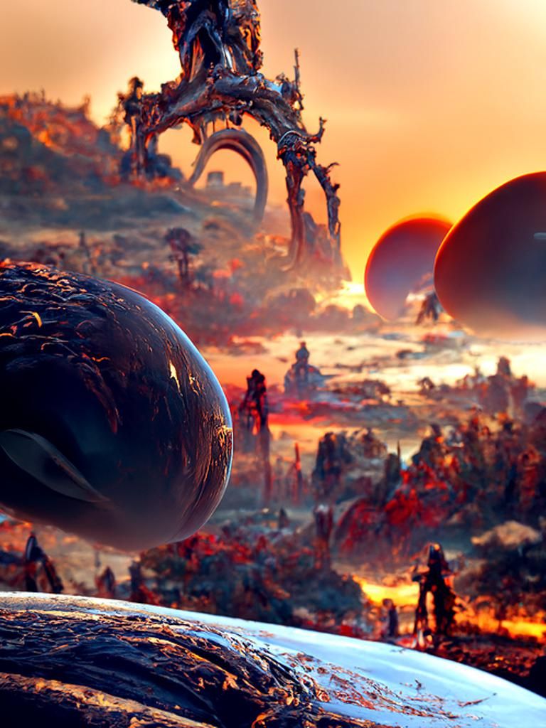 Planet of the alien - AI Generated Artwork - NightCafe Creator