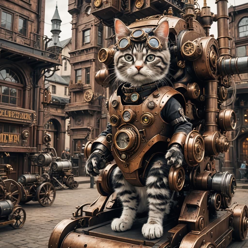 powerful cat - AI Generated Artwork - NightCafe Creator