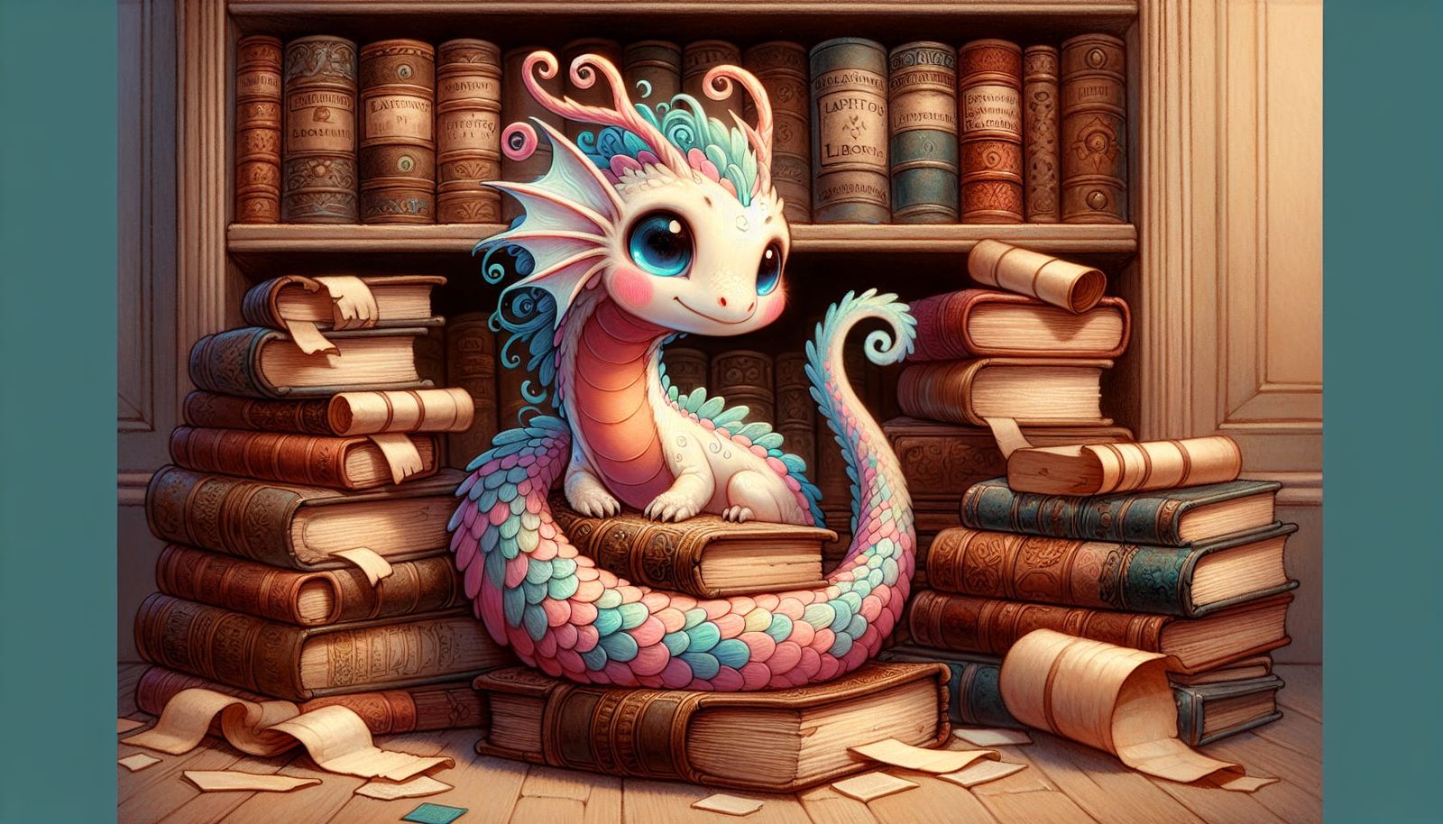 Book wyrm - AI Generated Artwork - NightCafe Creator