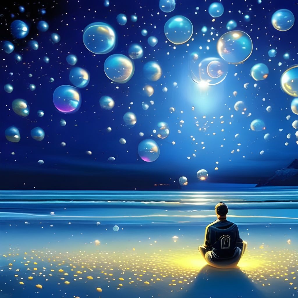 Zen bubbles - AI Generated Artwork - NightCafe Creator