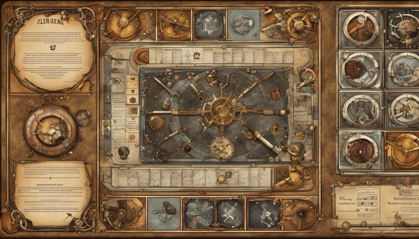 Steampunk - the board game III - AI Generated Artwork - NightCafe Creator