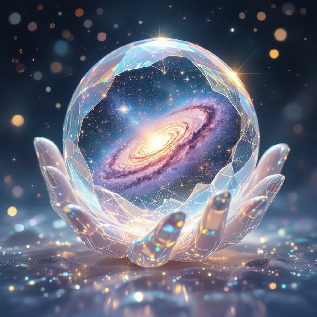 Mortality Embodies Galaxy in Spectral, Neon-Lit Fo... - AI Art