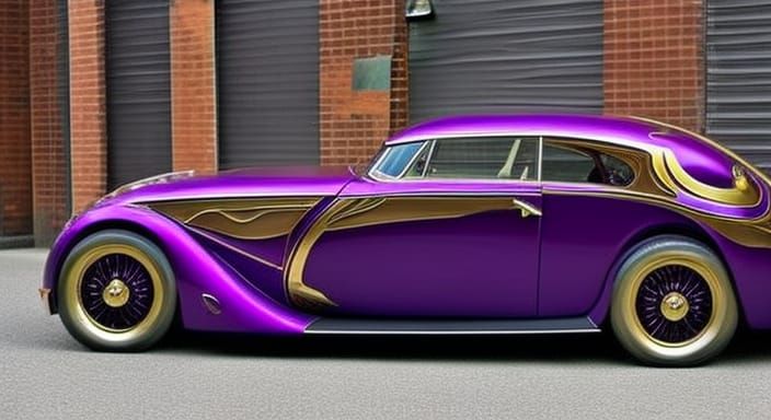 Purple speedster - AI Generated Artwork - NightCafe Creator