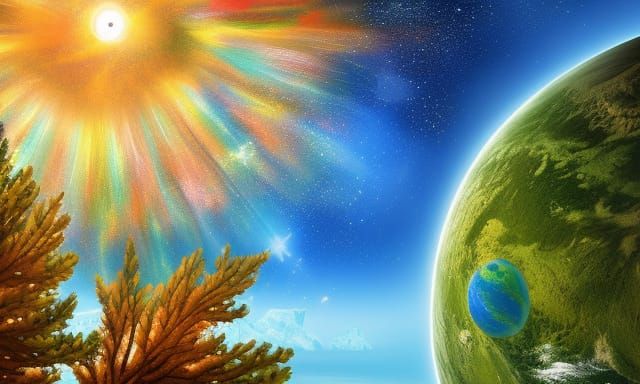 God Playing With His Galactic Marbles - AI Generated Artwork ...