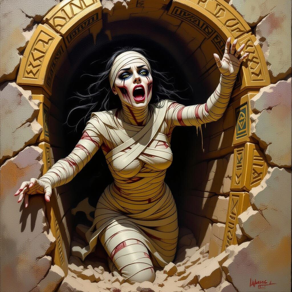 She Escaped Before the Embalmers Finished Wrapping Her