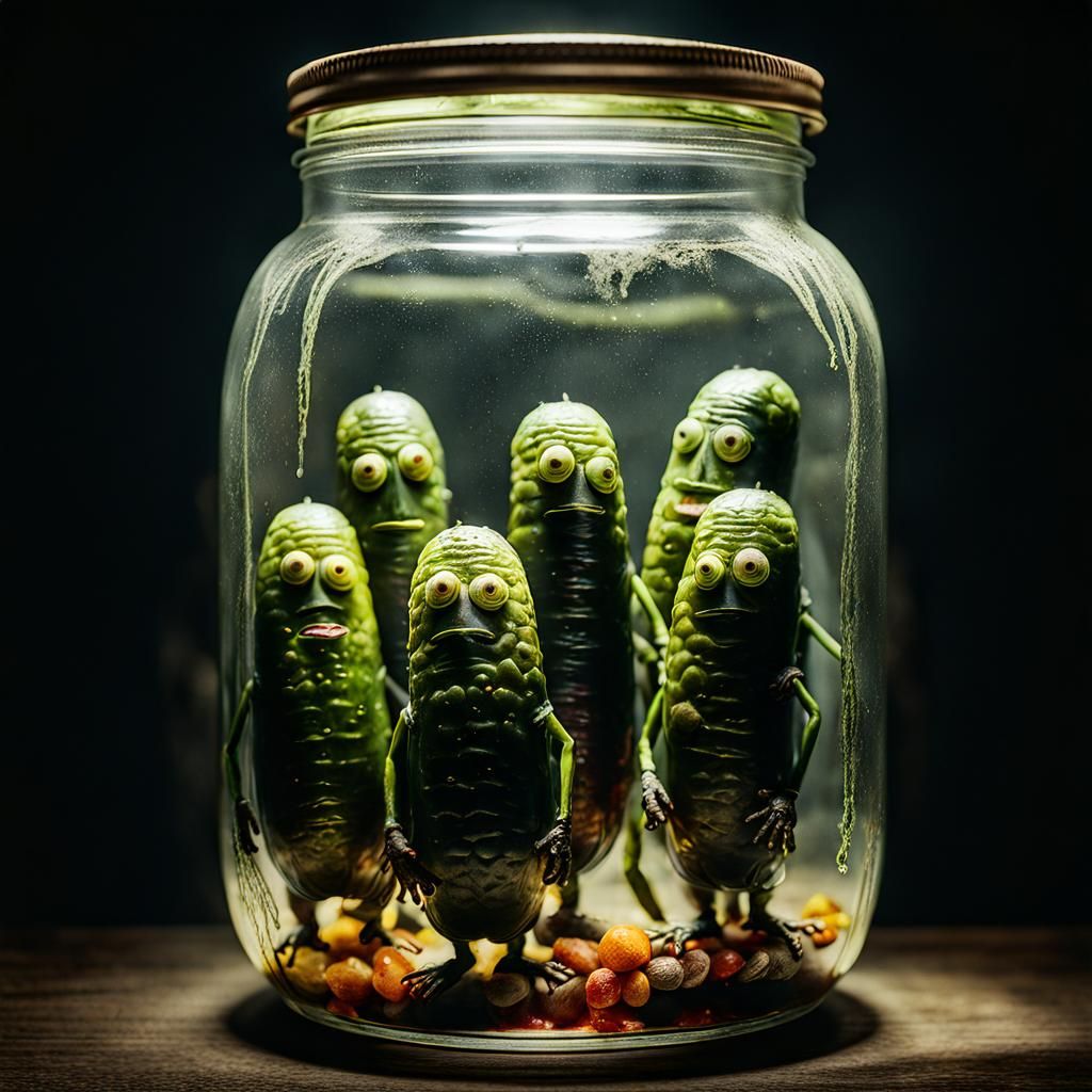 Pickle Men - AI Generated Artwork - NightCafe Creator
