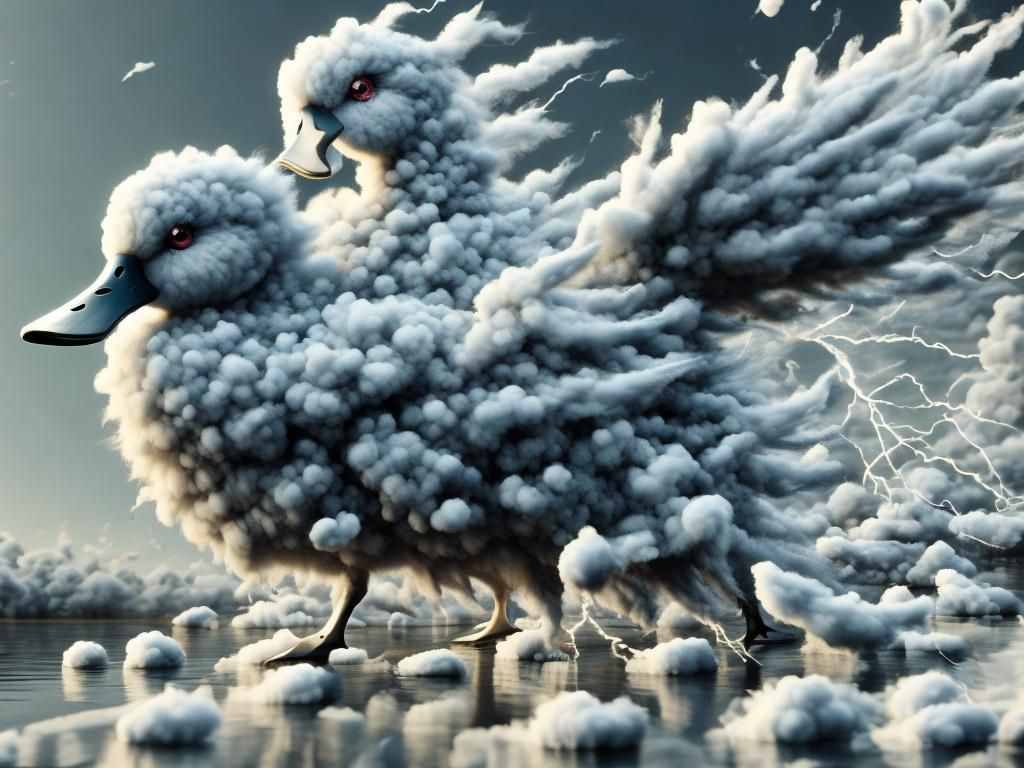 Cloud duck - AI Generated Artwork - NightCafe Creator