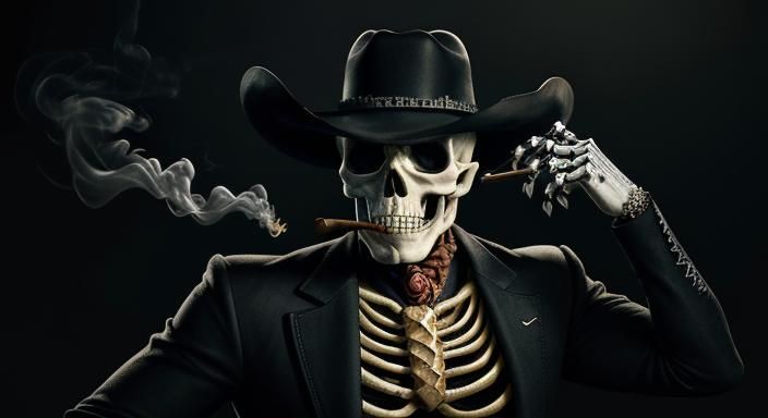 just another skeleton - AI Generated Artwork - NightCafe Creator