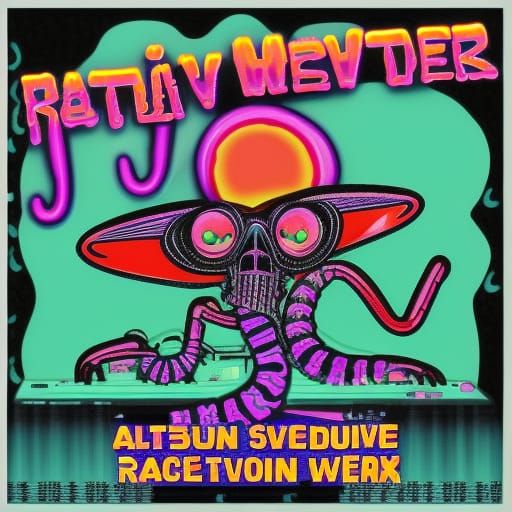 Radioactive worm - AI Generated Artwork - NightCafe Creator