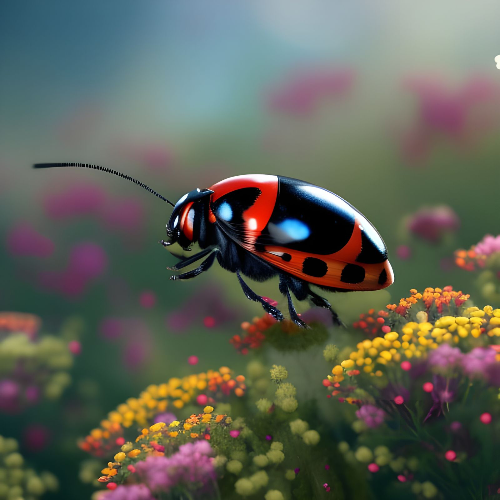 Ladybug - AI Generated Artwork - NightCafe Creator
