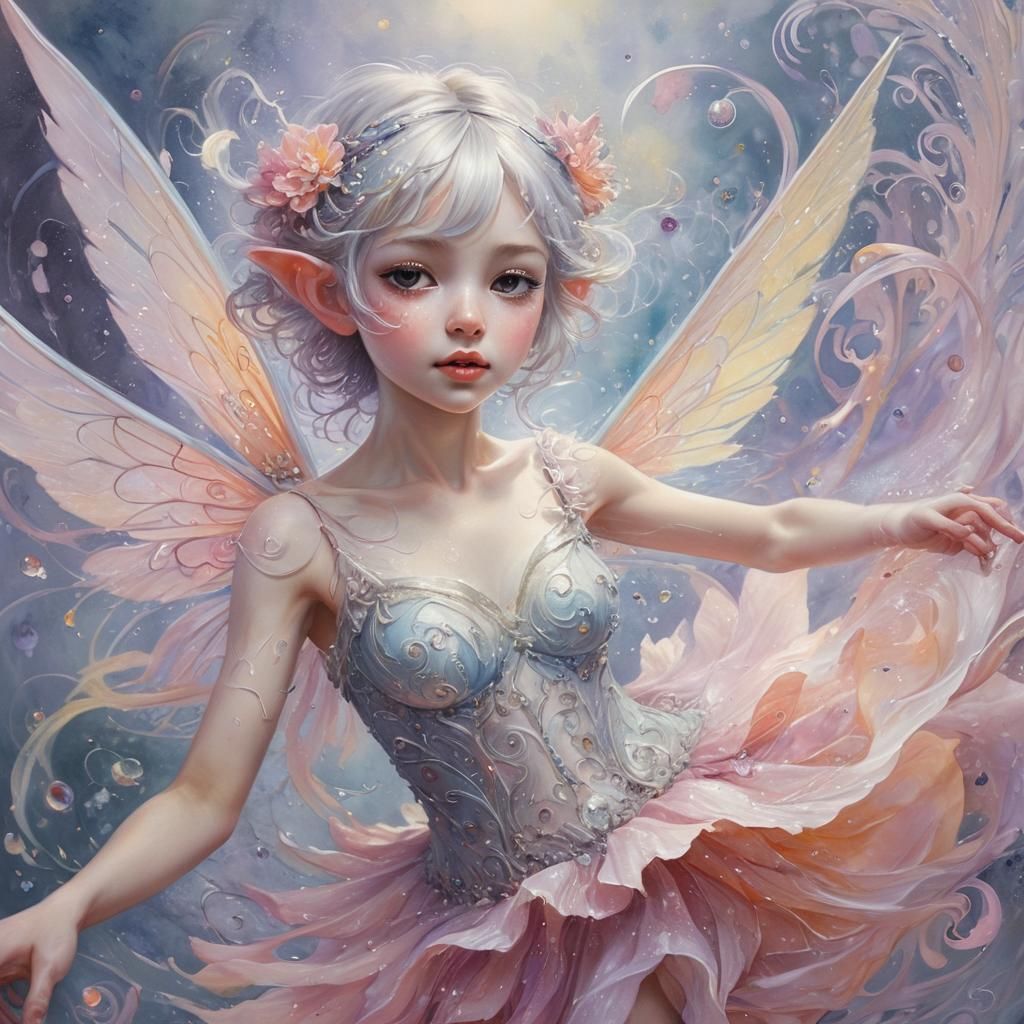 Watercolor Pixie - AI Generated Artwork - NightCafe Creator