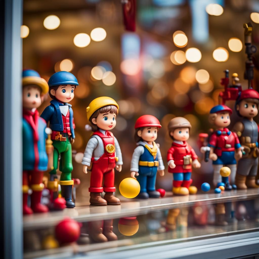 Toy Store Window Display - AI Generated Artwork - NightCafe Creator