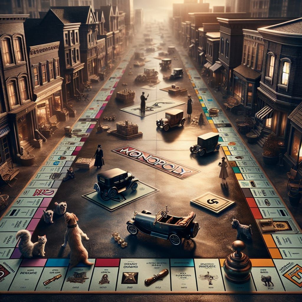 Live action Monopoly - AI Generated Artwork - NightCafe Creator