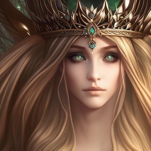 Elven maiden - AI Generated Artwork - NightCafe Creator