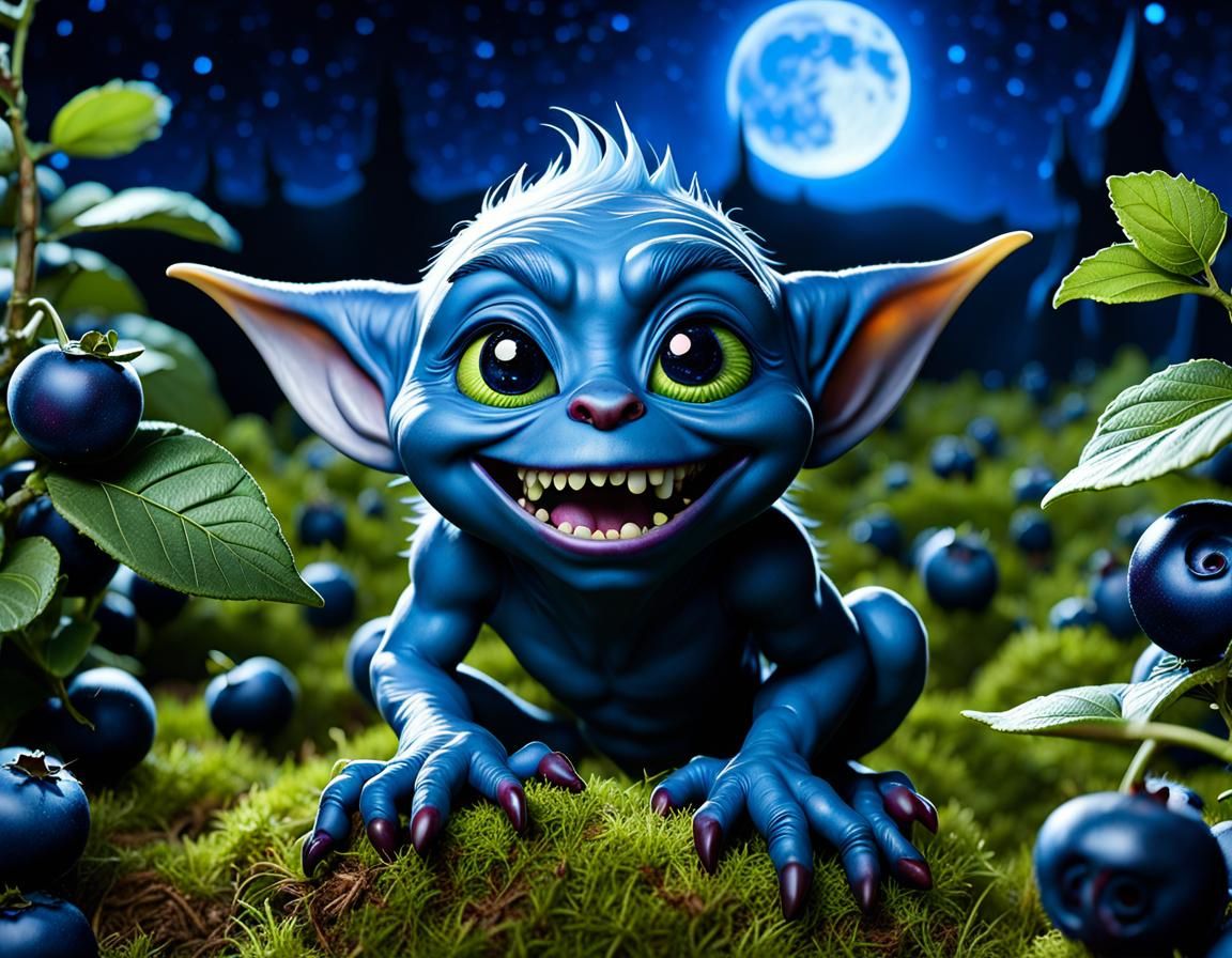 Goblin Blueberry - AI Generated Artwork - NightCafe Creator