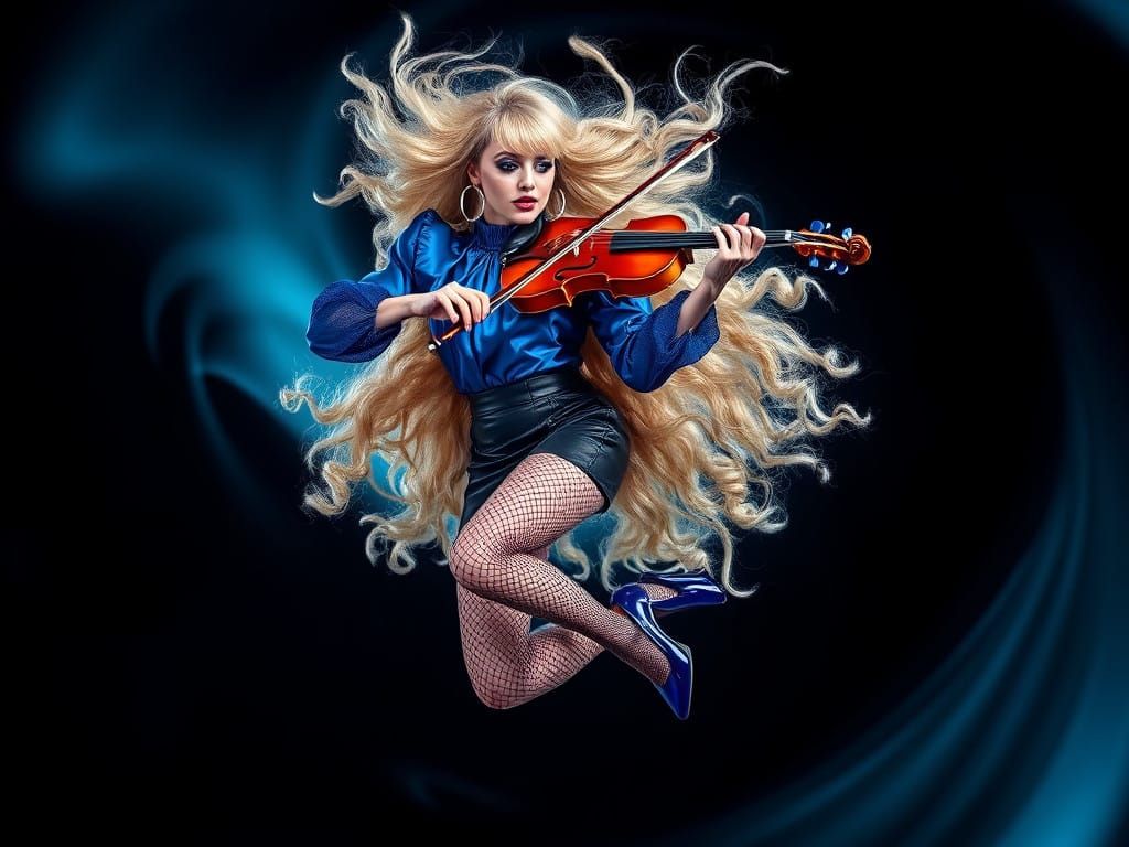 A dance defying gravity - Enchanted Rockstar in Mid-Air