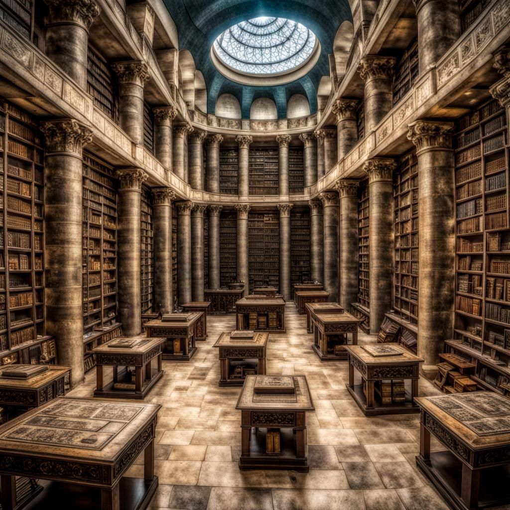 Library of Alexandria ancient library, Alexandria, Egypt - AI Generated ...