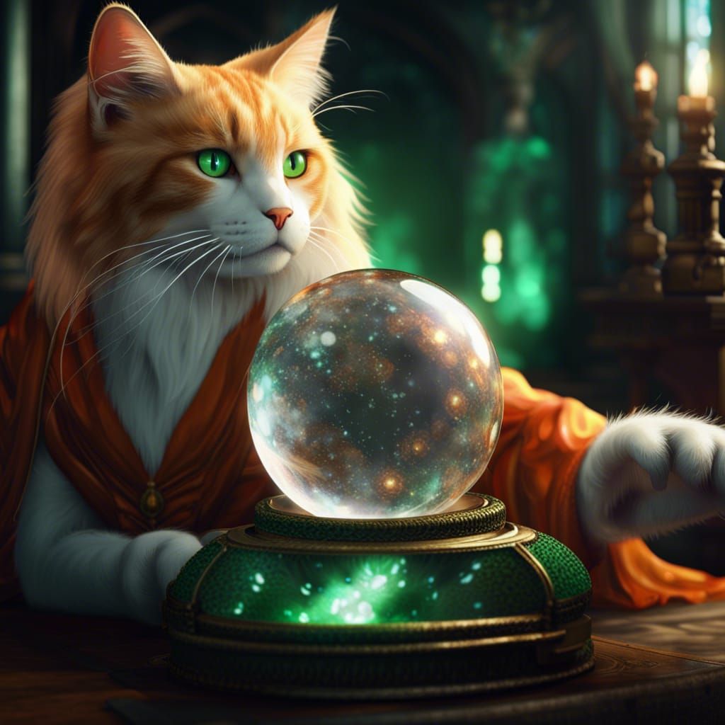 Oracle cat - AI Generated Artwork - NightCafe Creator