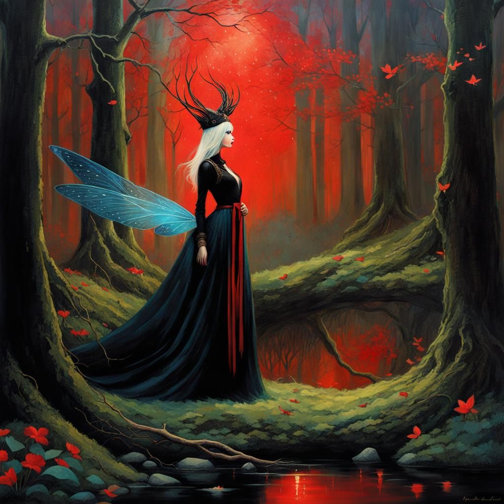 🧙🪄 , Eldritch fairy forest, Taras Loboda, Richard Burlet, Ryohei Hase ...