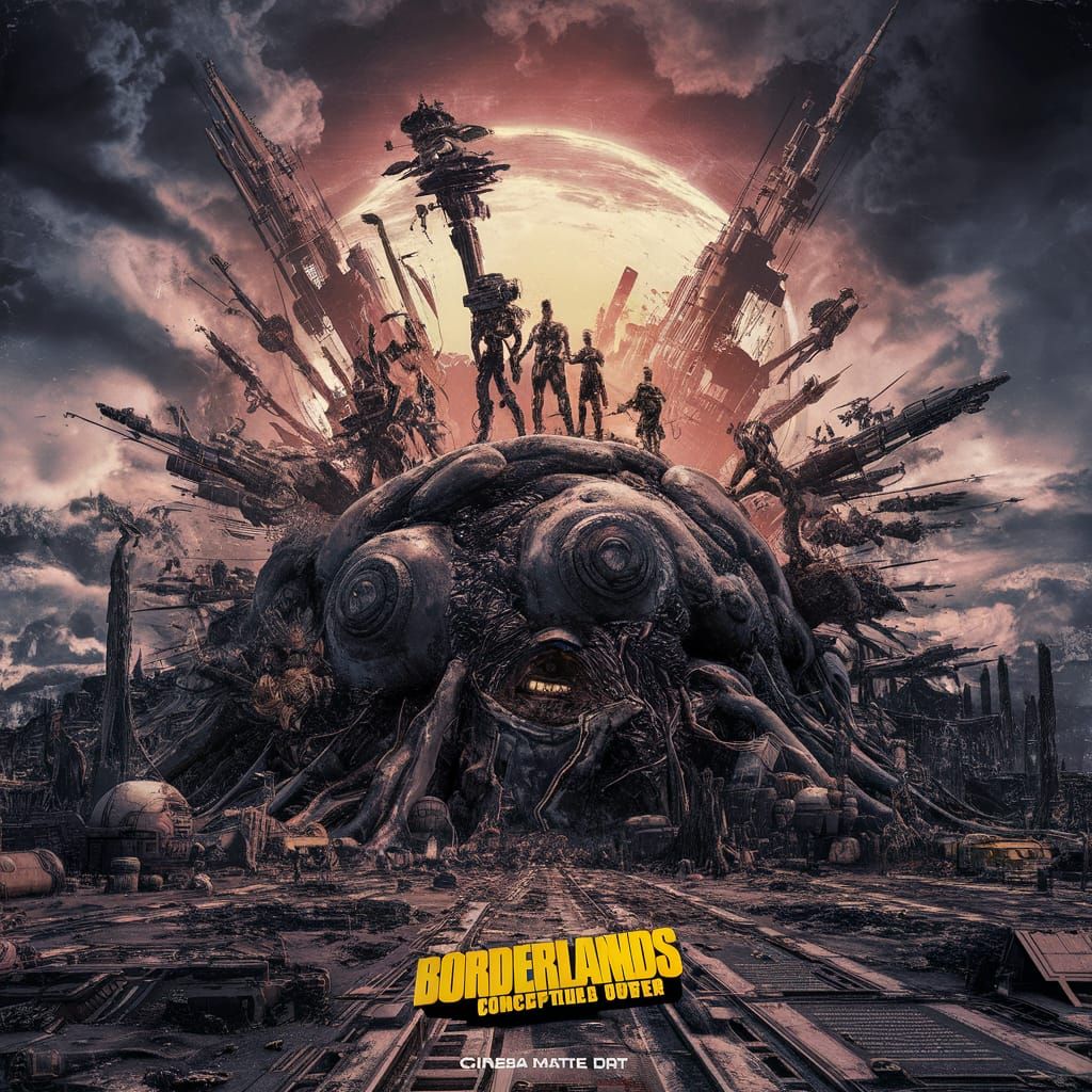 A poster for Borderlands the movie - AI Generated Artwork - NightCafe ...