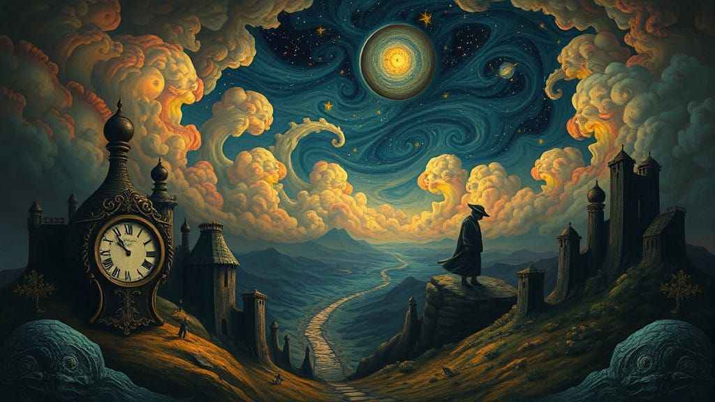 Surrealist Dreamscape in Cosmic Style - AI Art