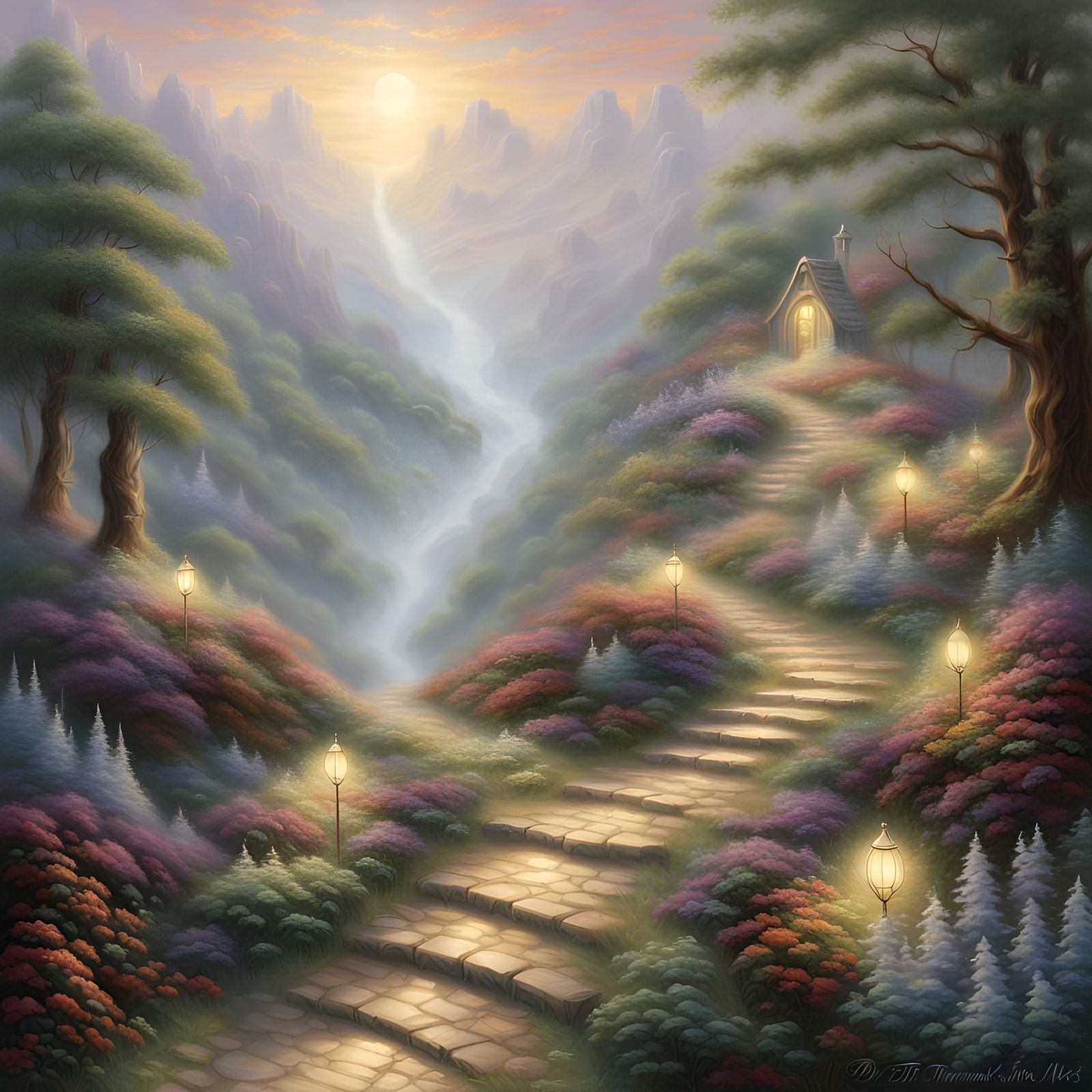 path to the unknown, 3d - AI Generated Artwork - NightCafe Creator