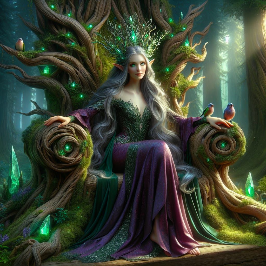 Queen of the Verdant Realm - AI Generated Artwork - NightCafe Creator