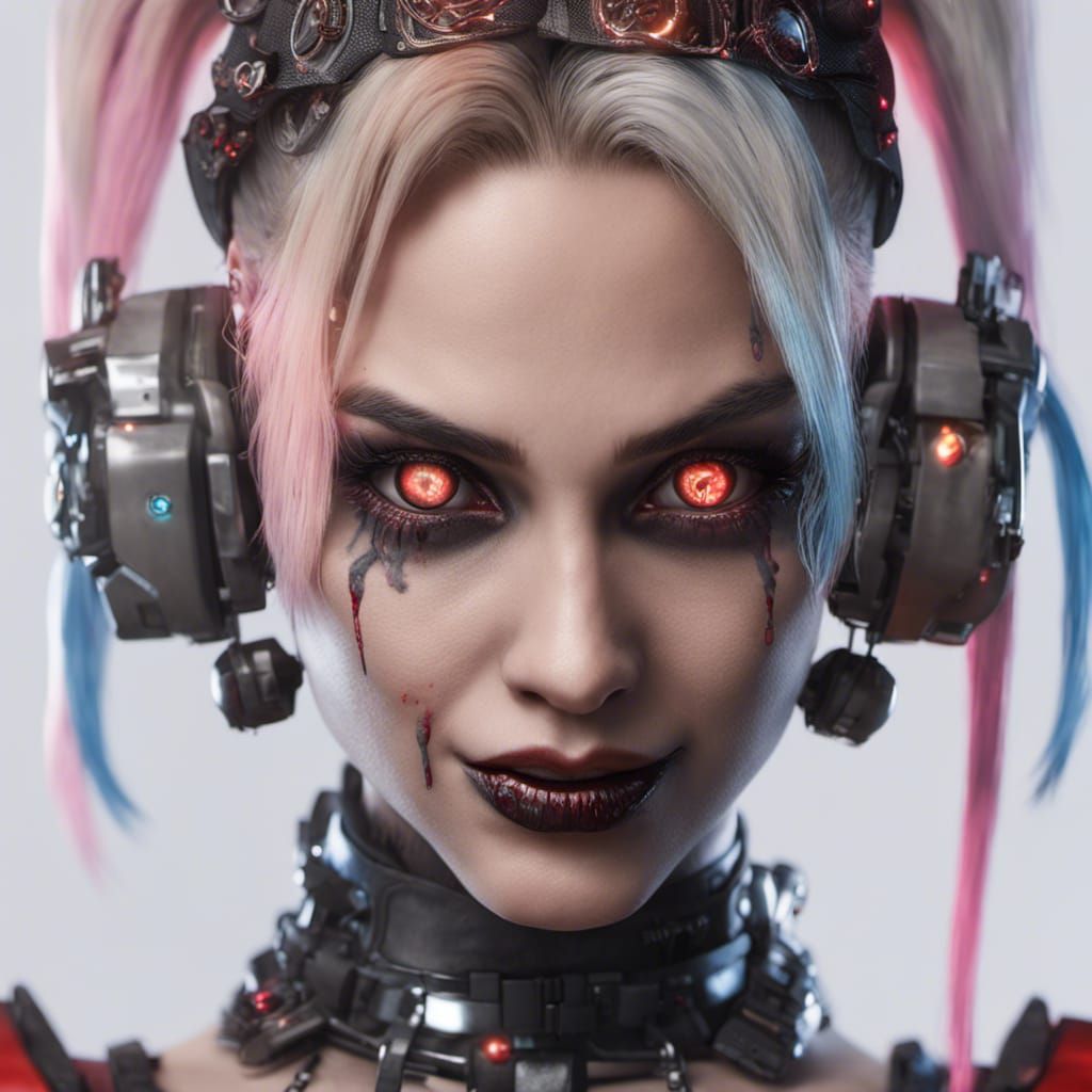 Cyberpunk Harley Quinn - AI Generated Artwork - NightCafe Creator