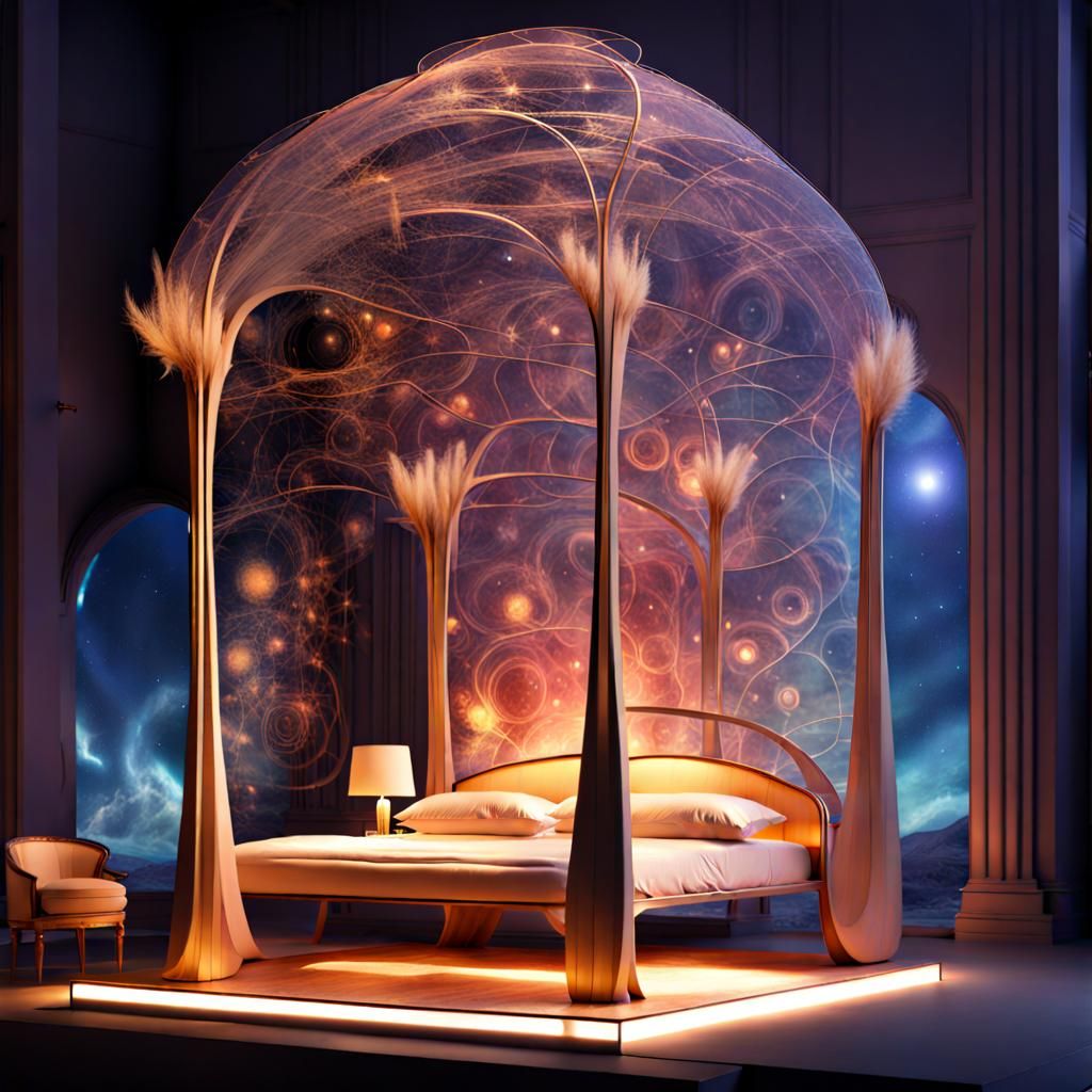 Dreaming bed - AI Generated Artwork - NightCafe Creator