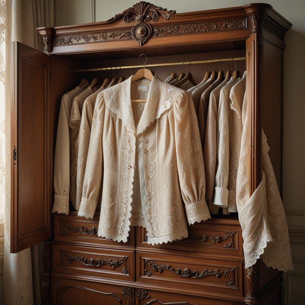 A vintage wardrobe - A vintage wardrobe