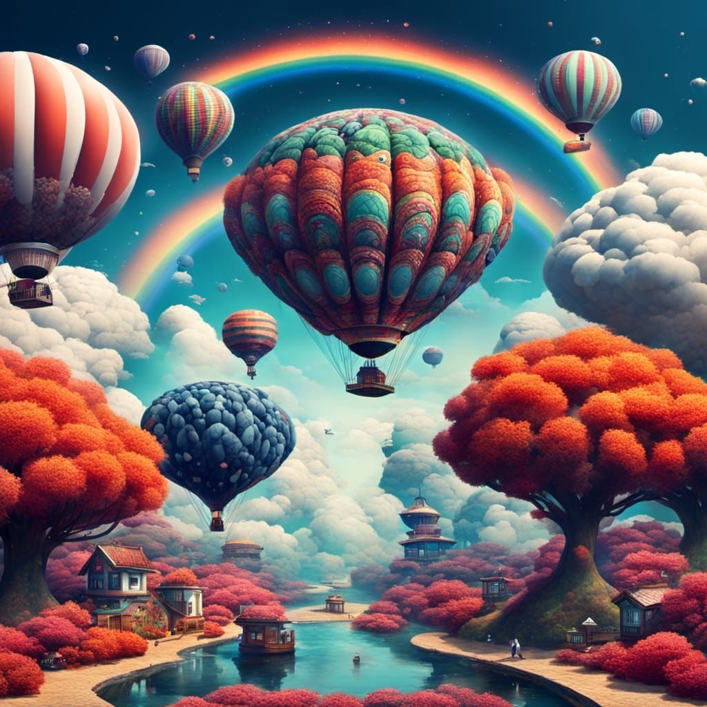 One Word Prompt: Dreams - Dreamscapes in Ethereal Hues