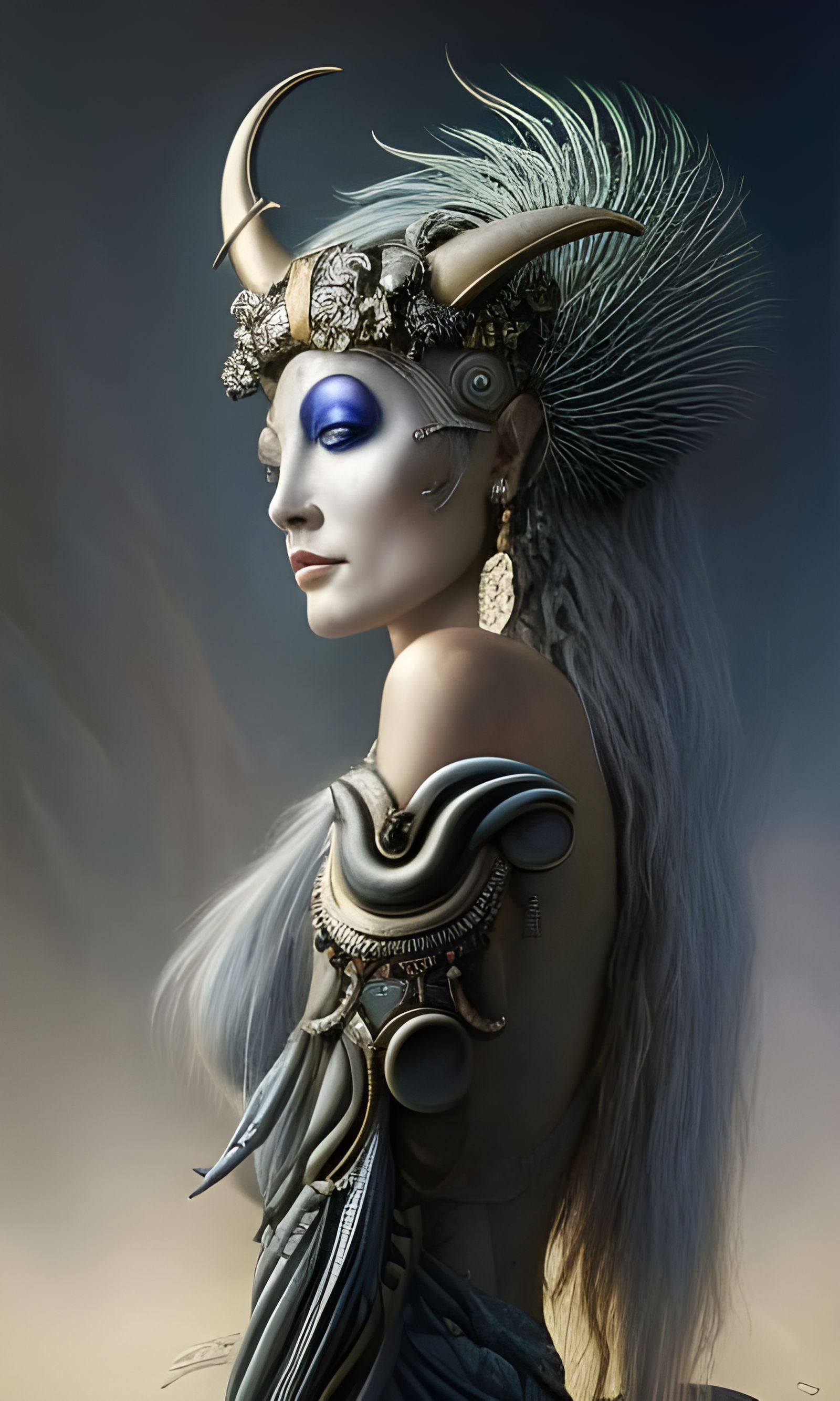 Alien goddess 4 - AI Generated Artwork - NightCafe Creator