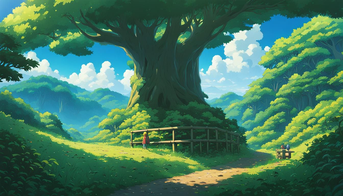 Deep anime forest - AI Generated Artwork - NightCafe Creator