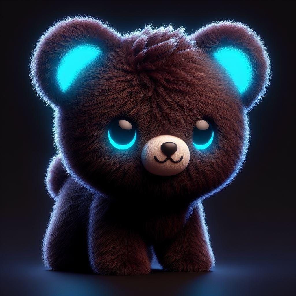 Glowing Bear - AI Generated Artwork - NightCafe Creator
