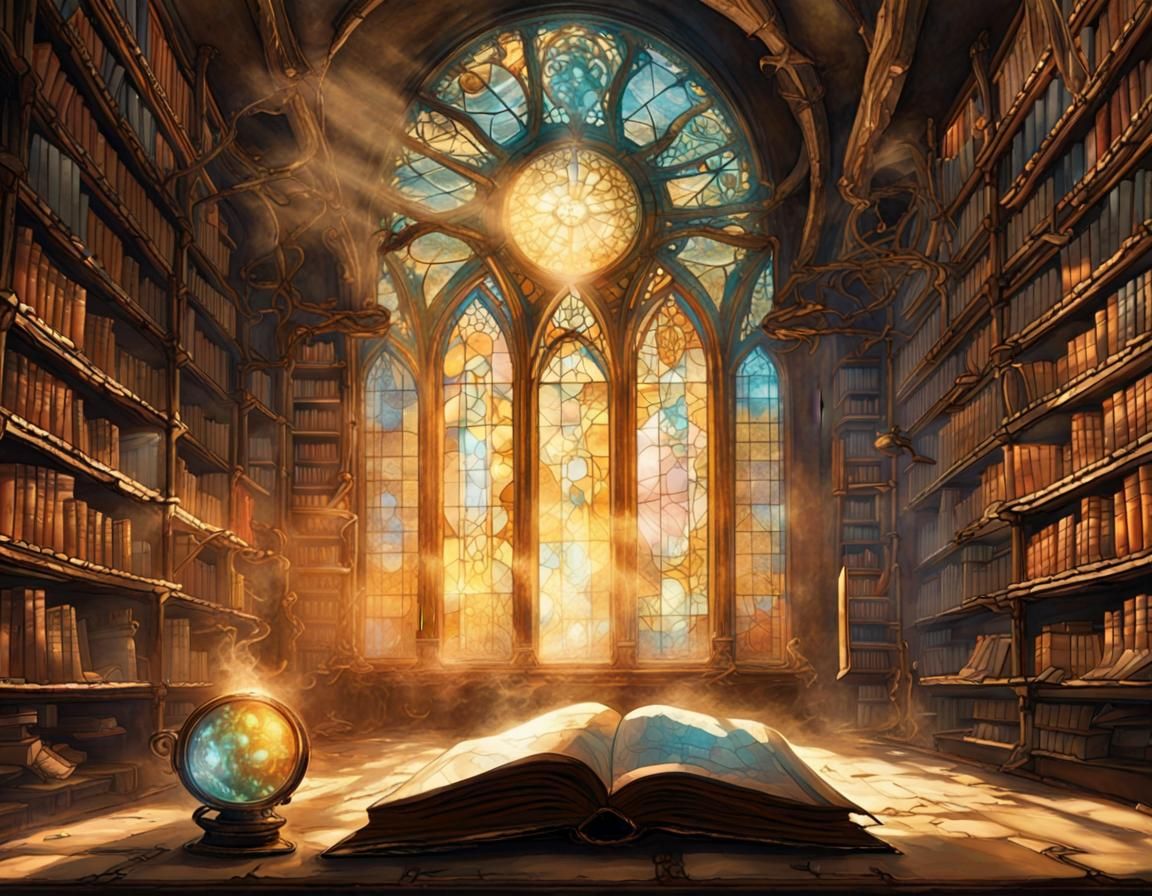 The forgotten book of magic - AI Generated Artwork - NightCafe Creator