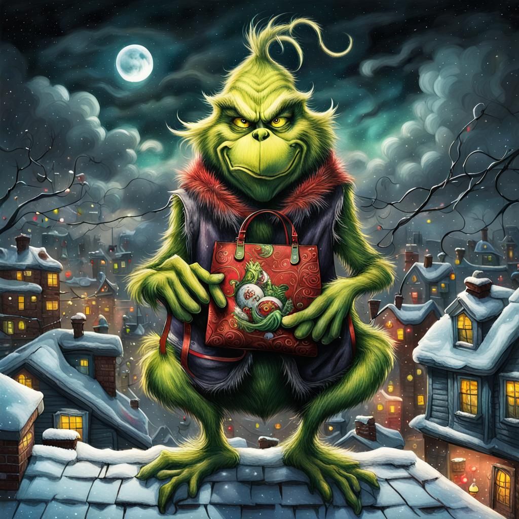 The Grinch Gone Wild - Fantastical Winter Rogue amidst Night...