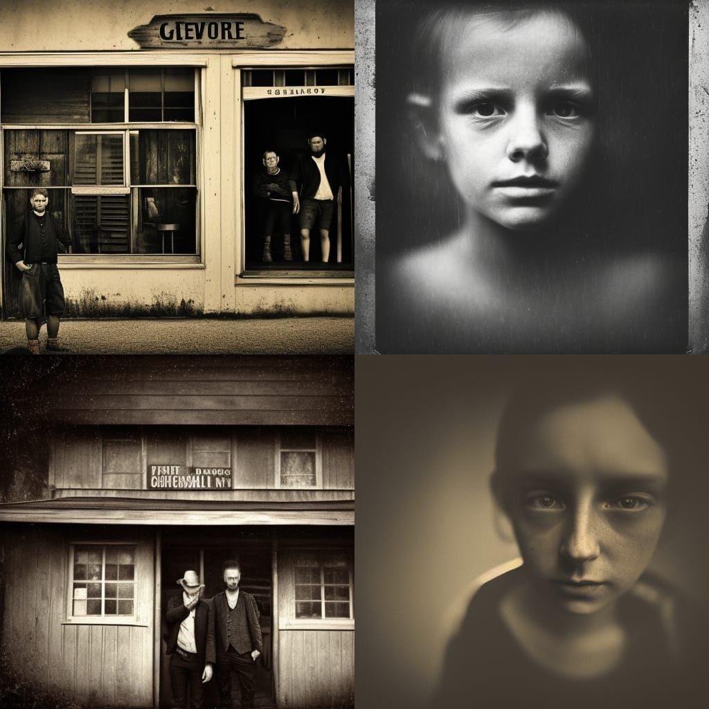 grainy photo of the general store in the 1800s Close up portrait ...