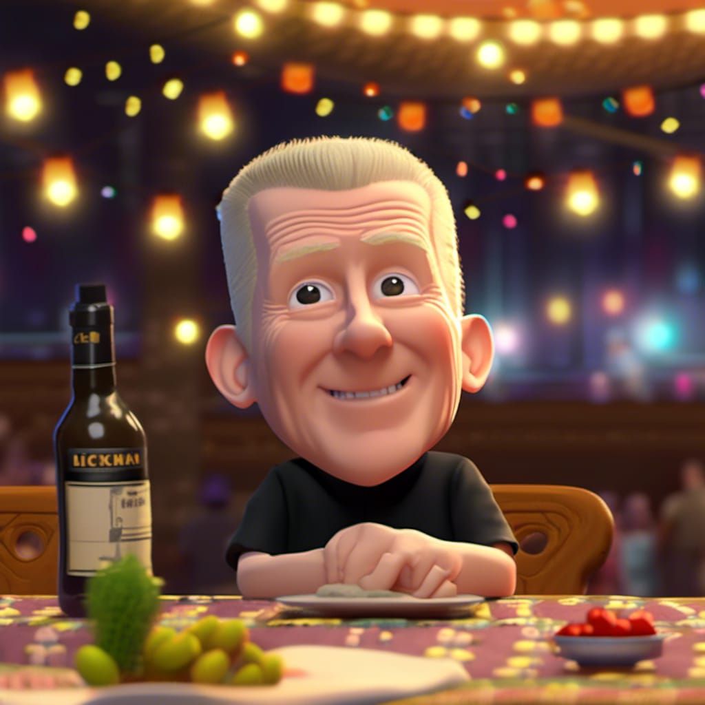 Chibified anime 3d cartoon at a feest. chibi, pixar character, Head and ...