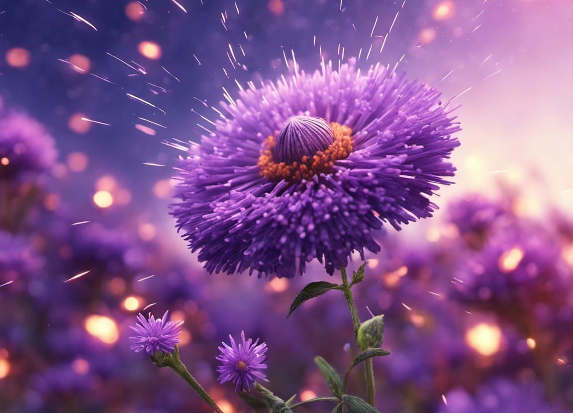 Magical aster - AI Generated Artwork - NightCafe Creator