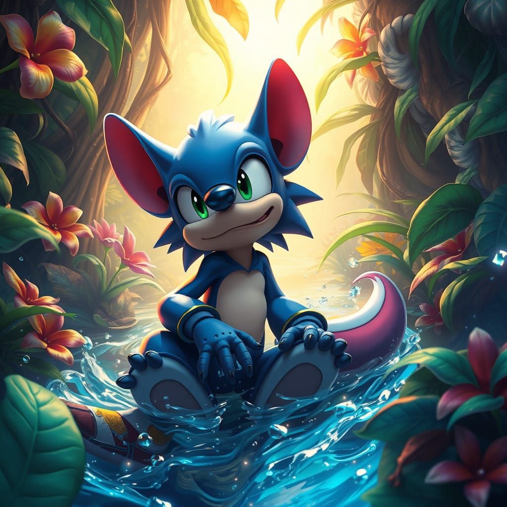 if sonic and stitch had a baby - Sonic and Stitch's Whimsica...