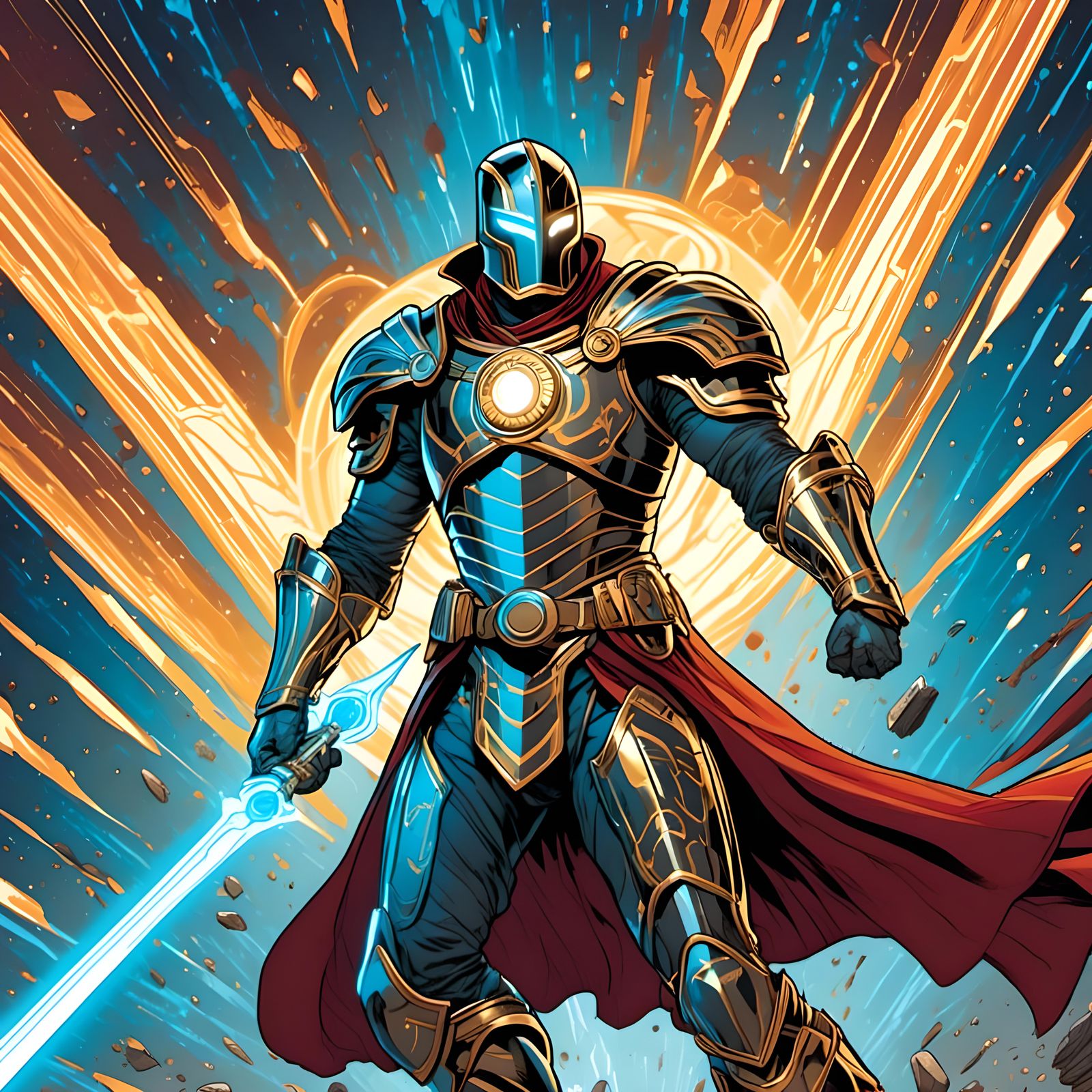 Chrono Knight - AI Generated Artwork - NightCafe Creator