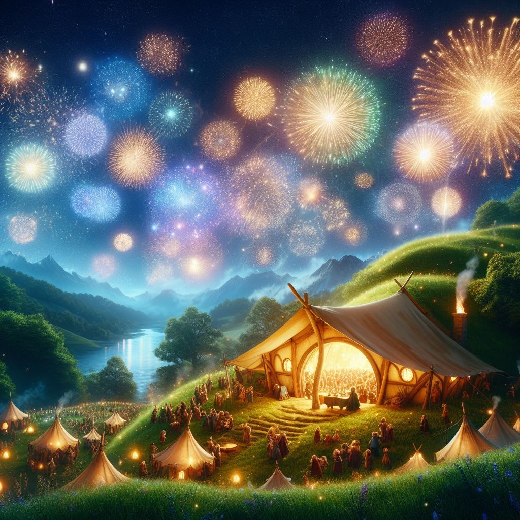 Hobbiton Party 1 - AI Generated Artwork - NightCafe Creator