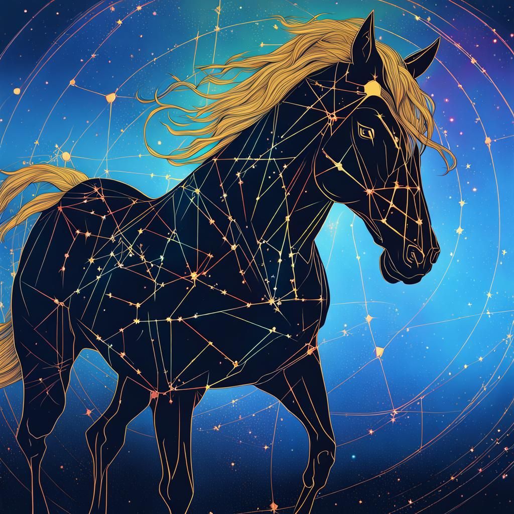 Celestial horse - AI Generated Artwork - NightCafe Creator