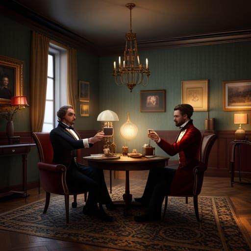 The Artists' Coffee - AI Generated Artwork - NightCafe Creator