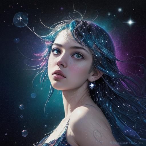 Space girl - AI Generated Artwork - NightCafe Creator